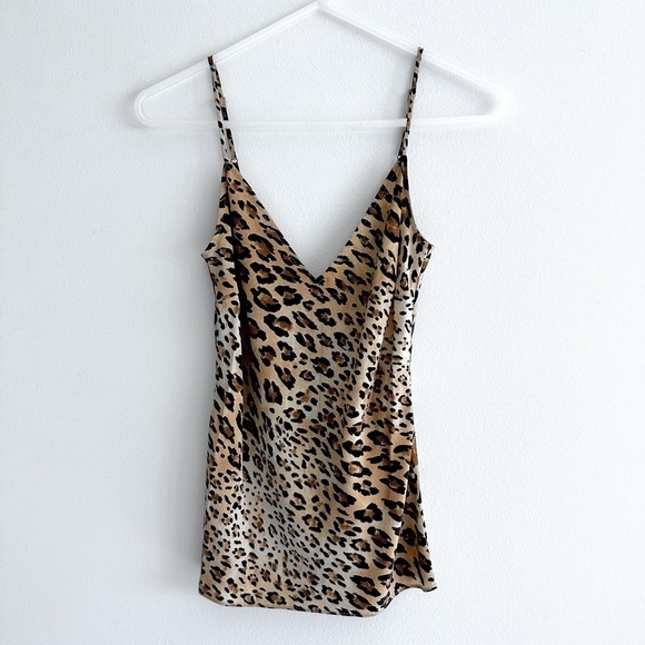 Frame Denim | Tops | Frame Silk Leopard Print Cami Top Xs | Poshmark